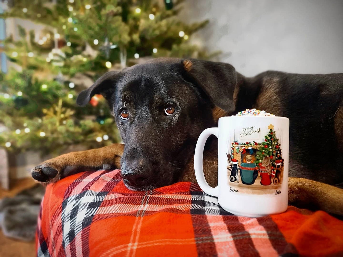 Personalized Dog Cat Christmas Mug - Custom Pet Mug | Unifury - Unifury