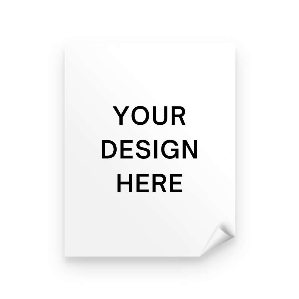 Your Design Here Peel & Stick Poster With Your Personal Custom Design ...